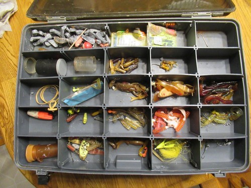 Vintage Plano Over And Under Tacklebox with some Tackle | eBay