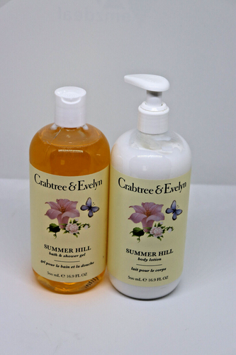 Crabtree & Evelyn Summer Hill Body Lotion & Bath & Shower Gel 16.9 fl ...