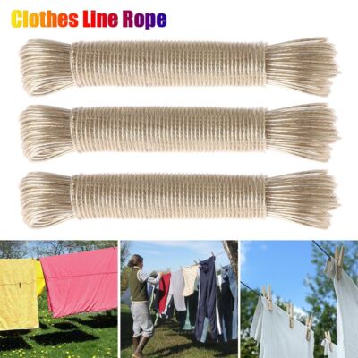 Strong Steel Laundry Drying Line Clothesline Rope Laundry Drying | eBay