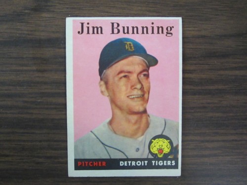 1958 Topps # 115 Jim Bunning card Detroit Tigers | eBay