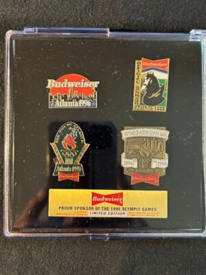 1996 Atlanta Olympics Budweiser 4 Pin Set Pin Badge LTD Edition 2024 | eBay