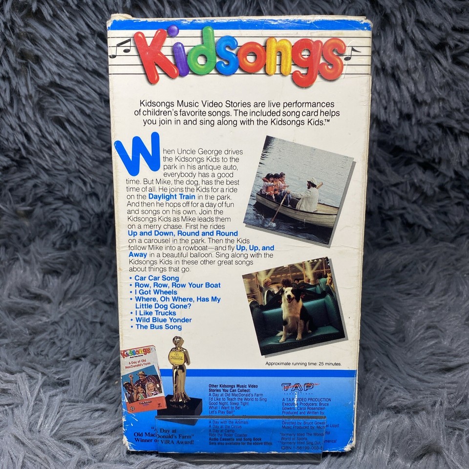 Kidsongs View-Master Video VHS Tape 1986 Music Cars Boats Trains and ...