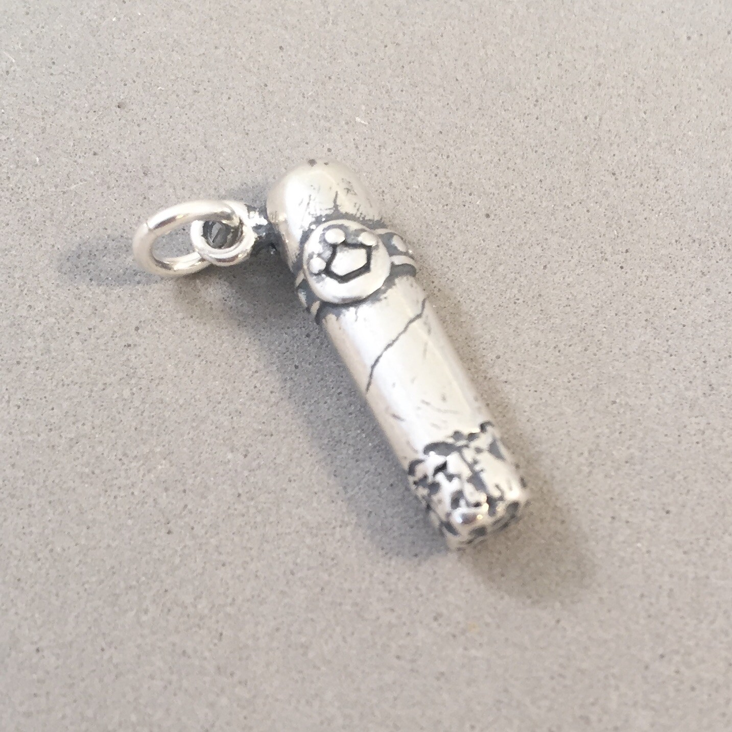 .925 Sterling Silver 3-D CIGAR CHARM Pendant Smoking NEW 925 KT36 | eBay