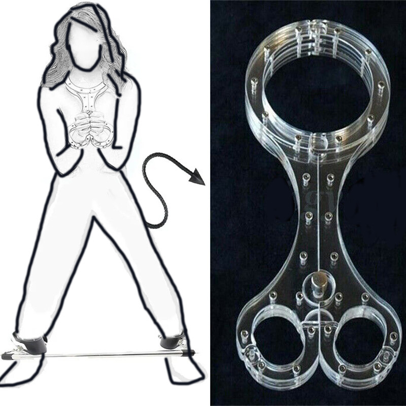 Bondage BDSM Yoke Cangue Fiddle Pillory Neck Restraint Collar Handcuffs ...