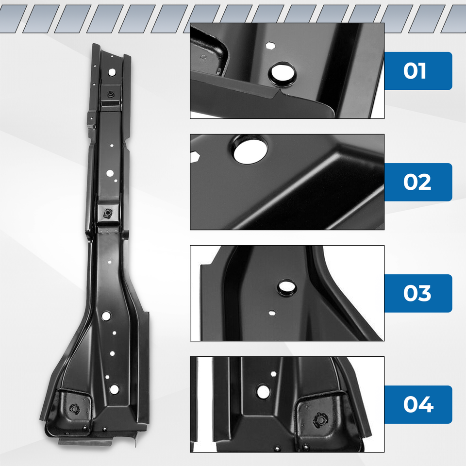 2 x Full Body Mounts Torque Box Floor Supports For 1997-2006 Jeep ...