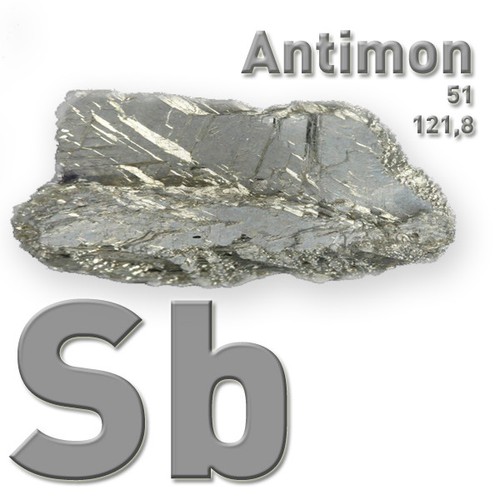 Antimon Metall - Antimony metal 51 Sb - 50 Gramm - Pure Element Sample ...