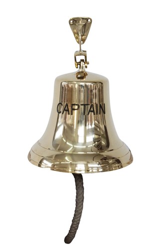 Cloche de quart 24cm navire captain maritime laiton style antique | eBay