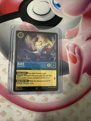 Disney Lorcana Alice Growing Girl Card 137/204 Rise of The Floodborn ...
