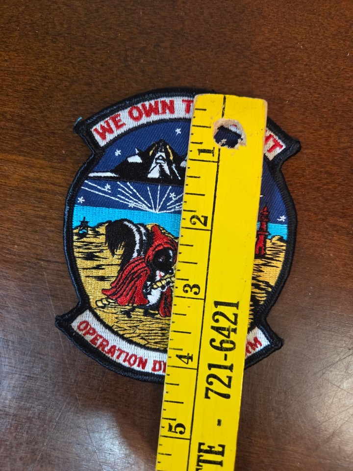 USAF F-117 Stealth We Own The Night Desert Storm Morale Military Patch ...