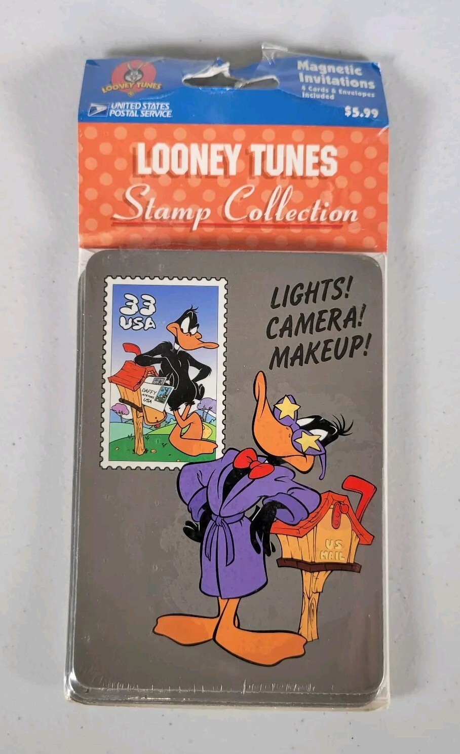 Vintage Daffy Duck Looney Tunes USPS Stamp Collection Magnetic ...