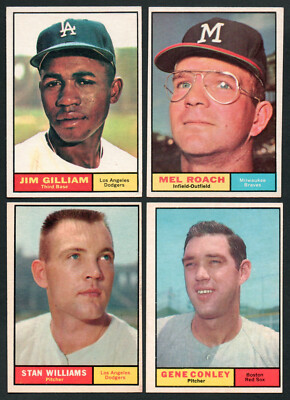 1961 Topps Baseball #3 - 246 Complete your set. Pick your card - G/VG ...