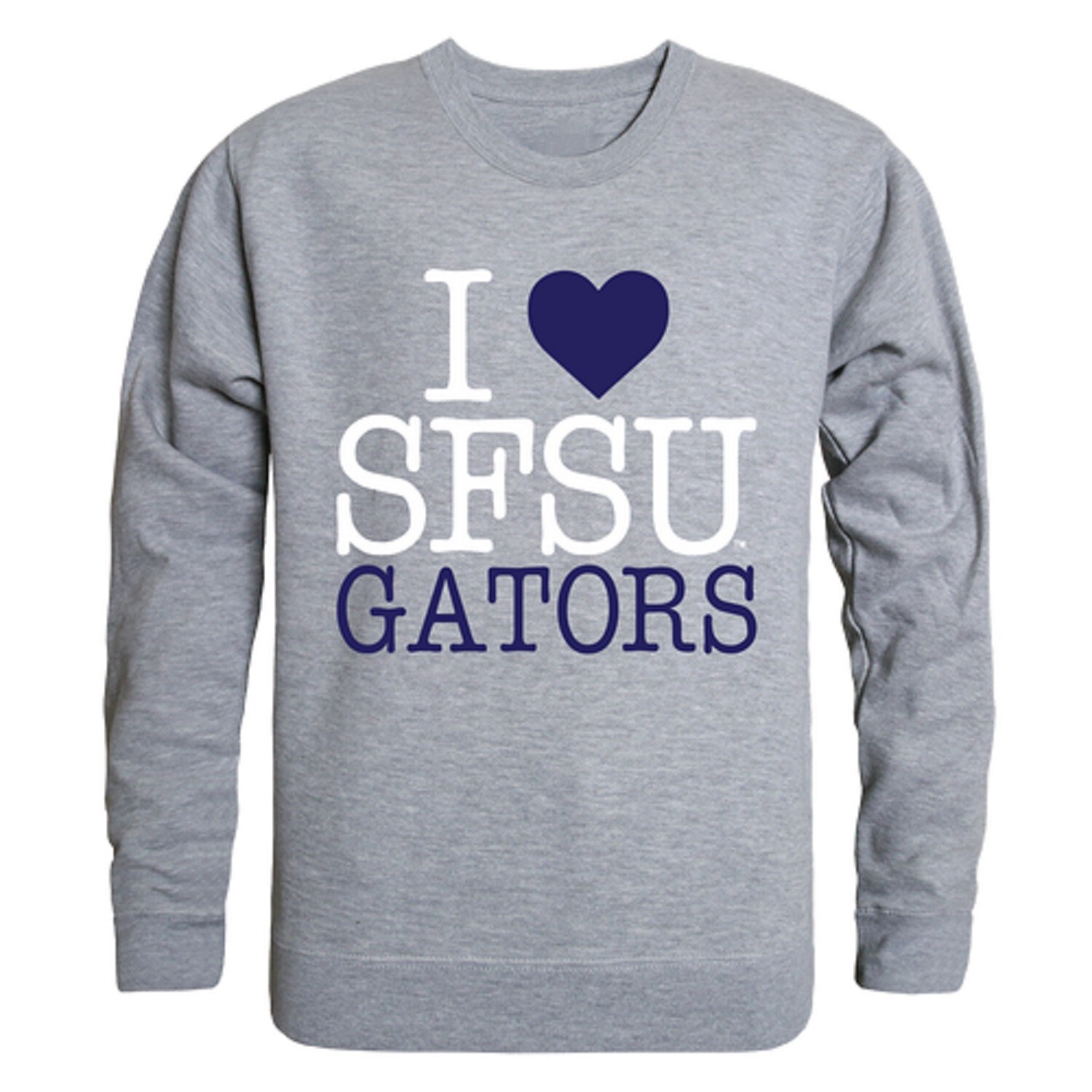 San Francisco State University Gators SFSU I Love Crewneck Sweatshirt ...