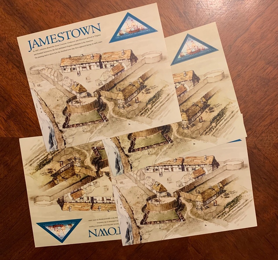 U.S. 2007 "JAMESTOWN" SHEETS/STAMPS, MNH, POST OFFICE FRESH, LOT OF (4 ...