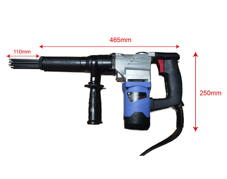 220V Electric Needle Derusting Gun Rust Removal Needle Scaler Descaling ...