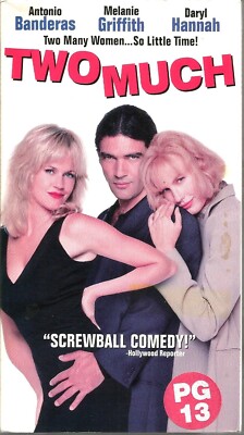 Two Much VHS 1996 Antonio Banderas Melanie Griffith Daryl Hannah ...