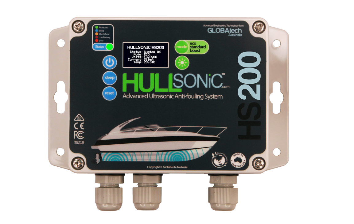 2 Channel Electronic Ultrasonic Antifouling Unit System Protect Boat ...