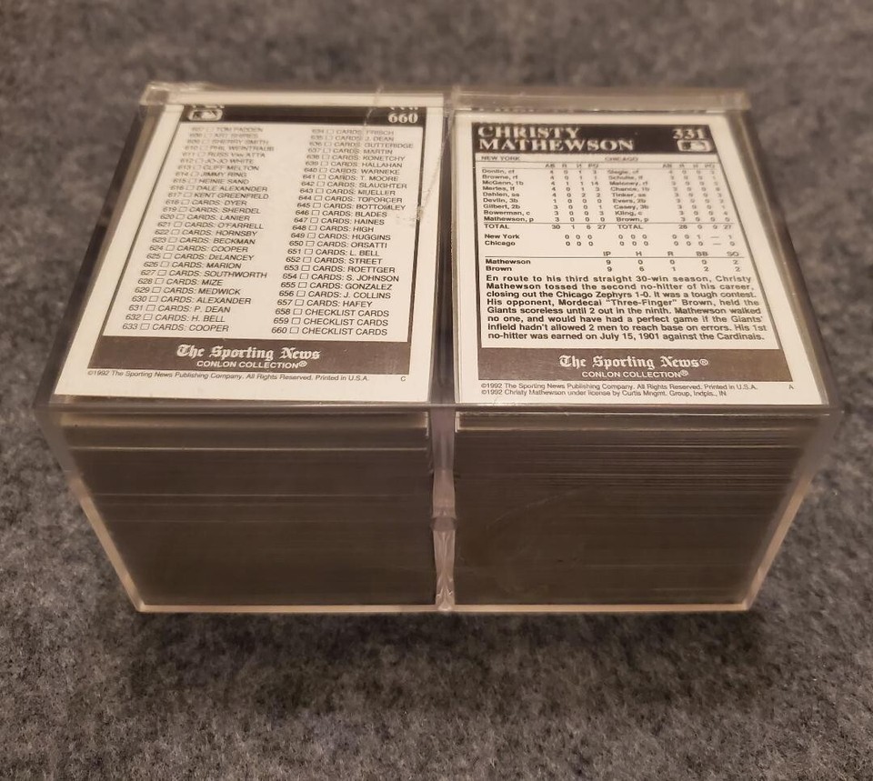 conlon collection baseball cards set | eBay