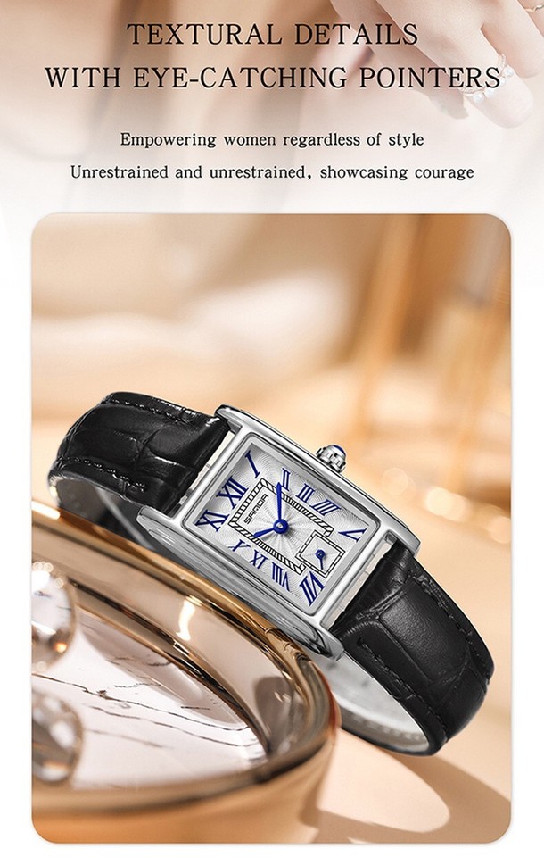 Sanda Tank Square Solo Luxury Classic Retro Vintage Style Women Watch ...