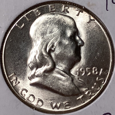 1958 Franklin Half Dollar, Full Bell Lines | eBay