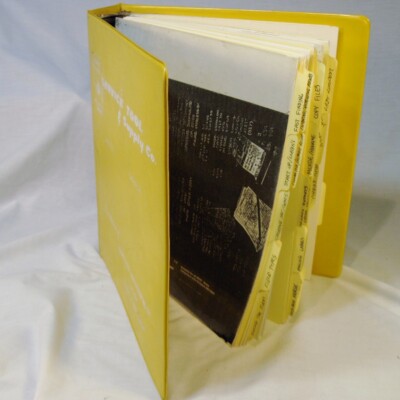 Vtg BINDER with Manuals for Atari Computer Software Synfile Syncalc ...