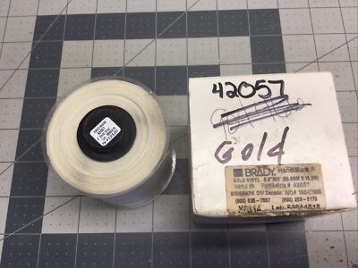 42057 2" X 50’ GOLD Vinyl Brady HandiMark Label - (LXC6AA) | eBay