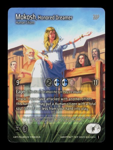 Mokosh Honored Dreamer Kryptik TCG 4/150 Human Citizen Card | eBay