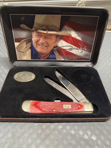 John Wayne Commemorative Trapper BarnBoard Case XX Knife Set 07444 | eBay