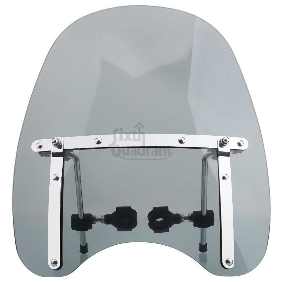 17"×15" Smoked Heavy Duty Windshield Windscreen For Harley Indian Chief ...
