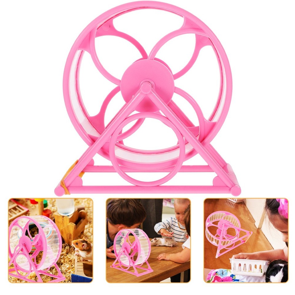 Hamster Jogging Exercise Toys Running Wheel with Stand for Small Pet ...