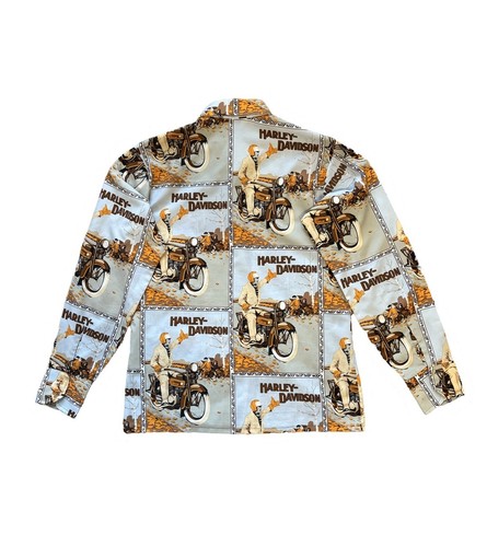 Second Hand Rose Mack Harley Davidson All Over Button Down Shirt Size ...