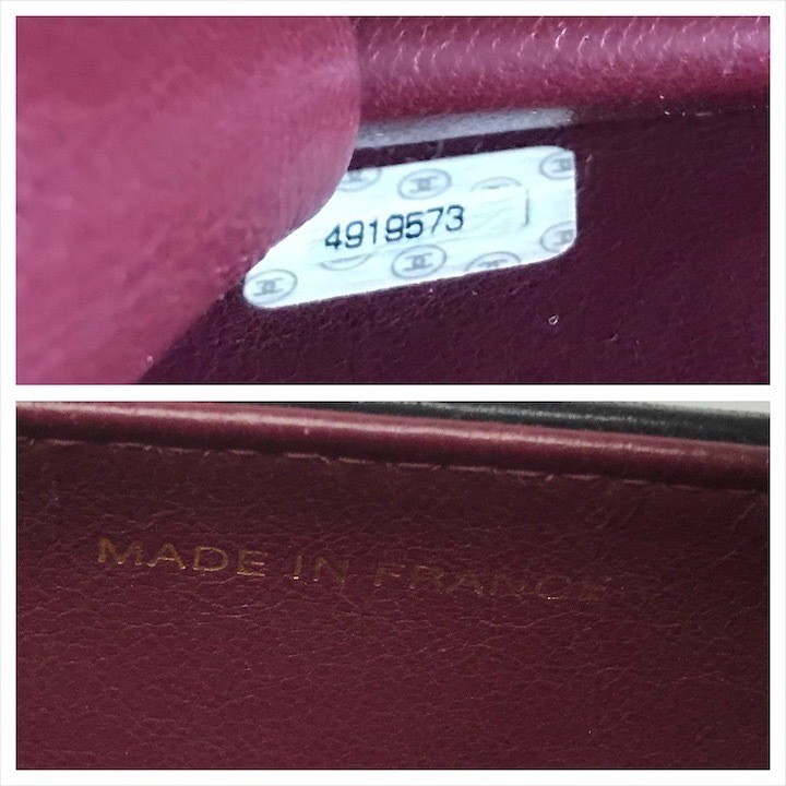 Good Condition CHANEL Coco Mark Matelass Lambskin Push Lock Chain ...