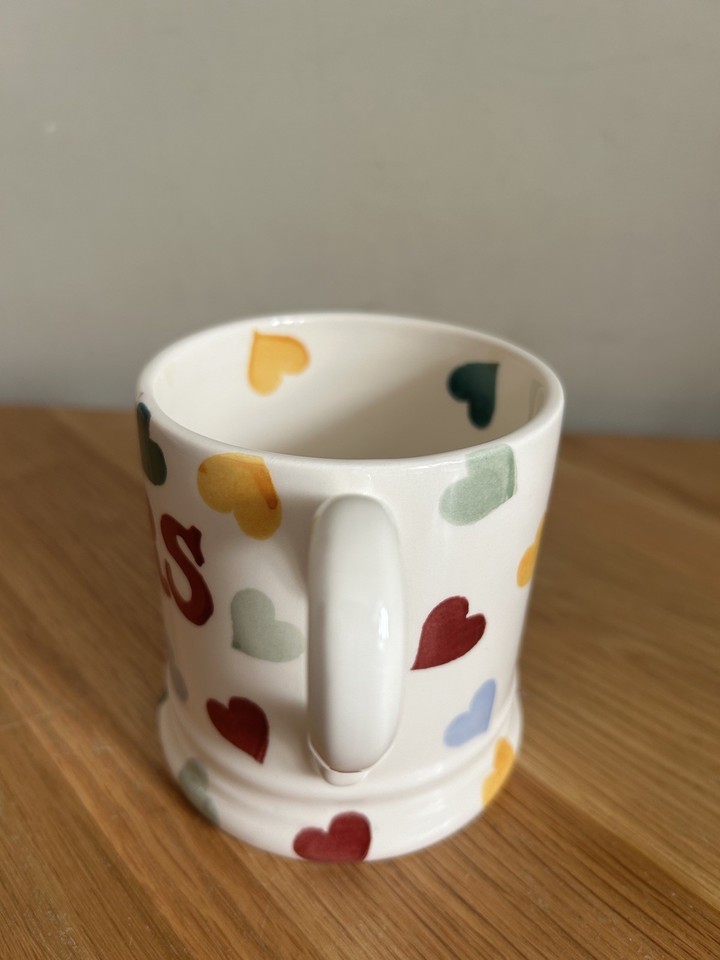Emma Bridgewater Mr & Mrs Heart Mugs Set 2 Half Pint Wedding ...