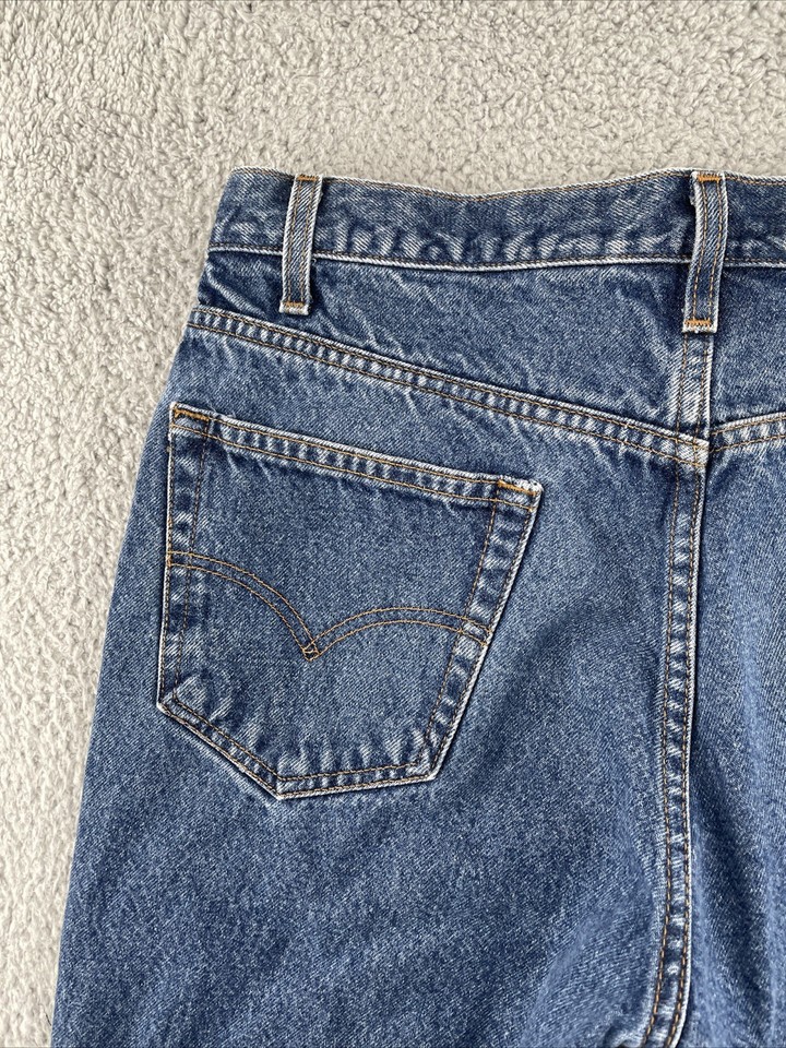 Vintage Levis 517 Jeans Mens 36x30 (34x29) Boot Cut Red Batwing Western ...