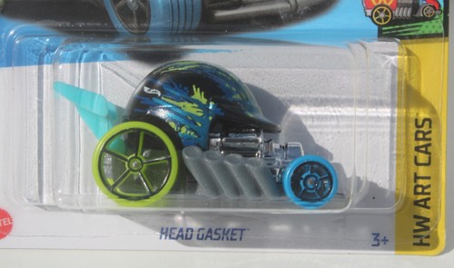 Hot Wheels HW Art Cars Head Gasket Blue 7/10 FNQHotwheels F675 | eBay ...