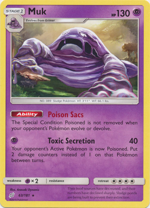 Muk (Rare)[SM09]: Buy and Sell Prices & Values - Pokécazilla