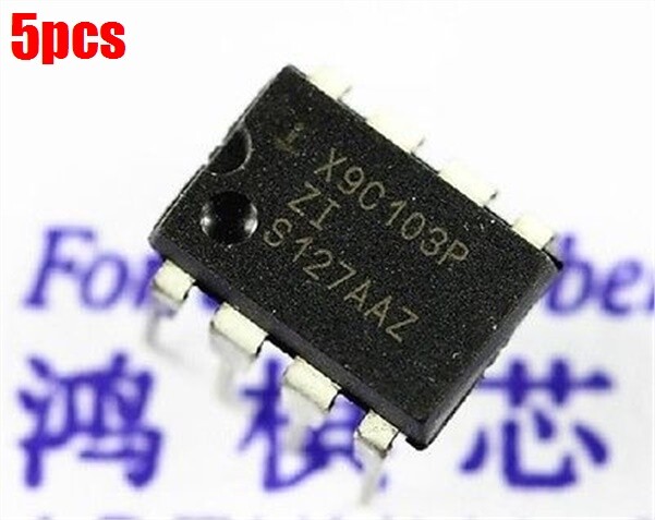 5Pcs DIP-8 E2POT Nonvolatile Digital X9C103P Potentiometer Ic New kh ...