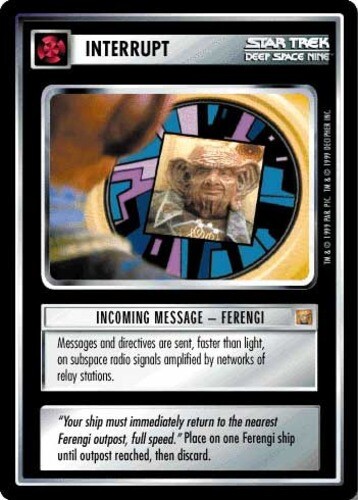 Star Trek: Incoming Message - Ferengi [Ungraded] Rules of Acquisition ...