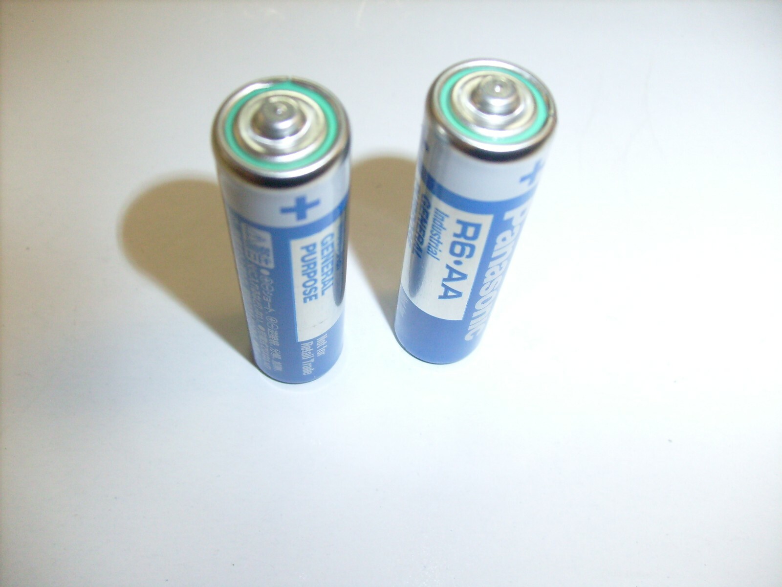 2 Vintage Panasonic Hi-Top Premium Power AA-Size Batteries Blue Osaka ...