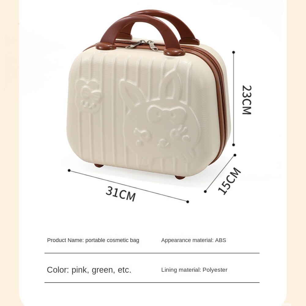 Zipper Small Makeup Box Cartoon Mini Storage Bag Short Trip Travel Bags ...