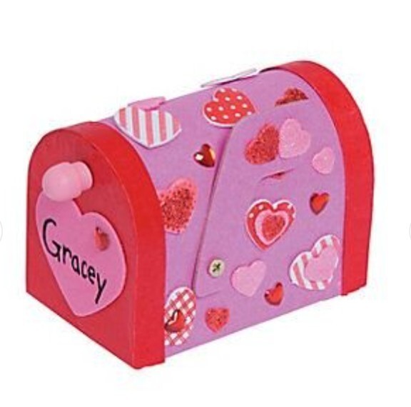 1 Pc Oriental Trading VALENTINE'S DAY CARD & TREAT HOLDER MAILBOX Craft ...