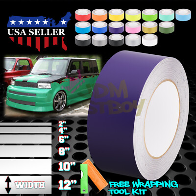 Matte Color Racing Stripes Vinyl Wrap Decal For Scion XB Sticker 10FT ...