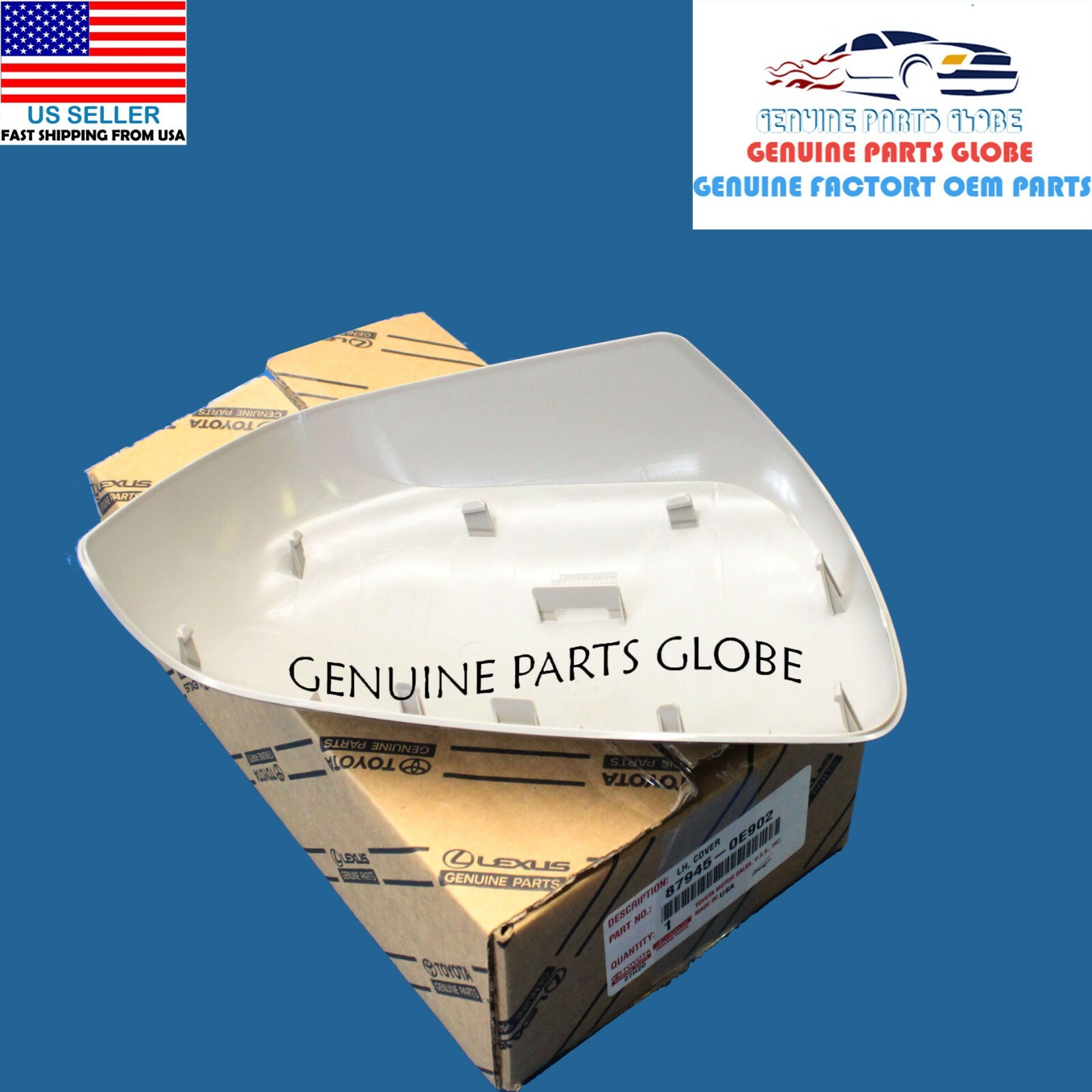 Genuine OEM Toyota 87945-0e902 Driver Side Mirror Cover for sale online ...