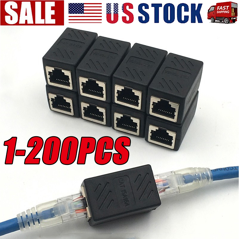 RJ45 Inline Coupler Cat7 Cat6 Cat5e Cat5 Ethernet LAN Network Cable ...