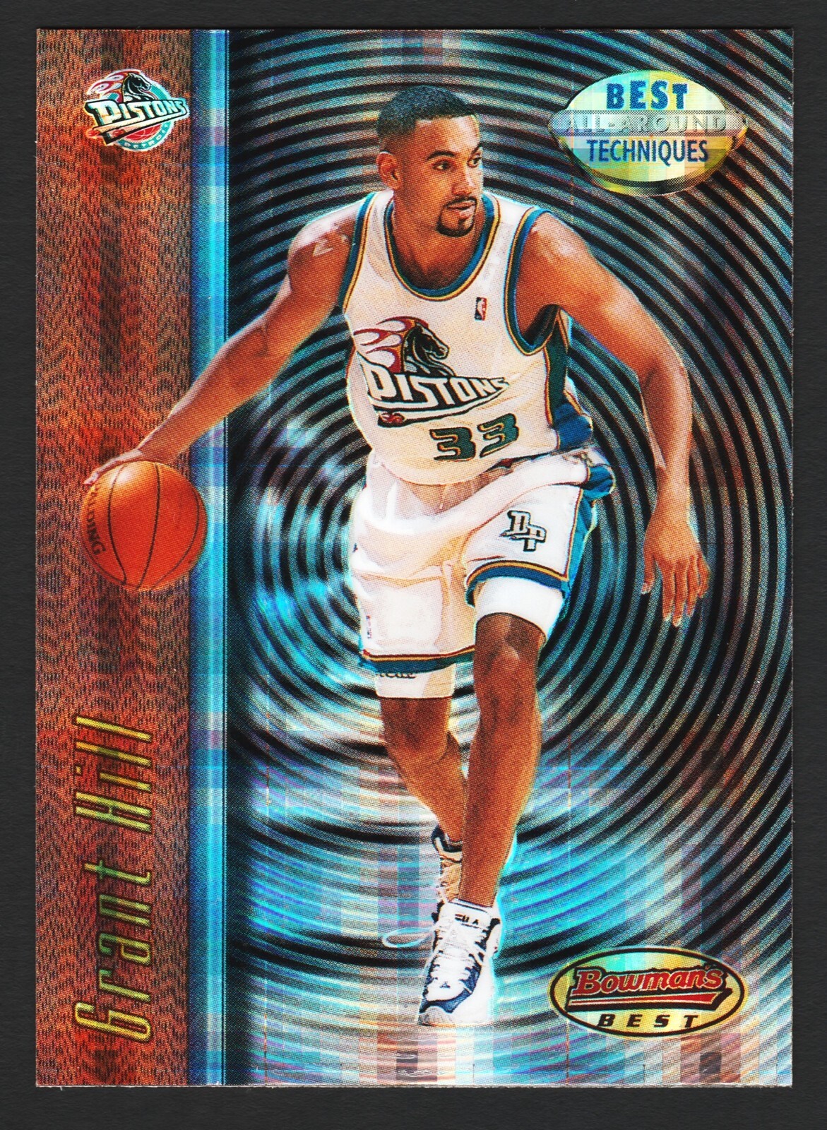 Grant Hill 1997-98 Bowman's Best Techniques Atomic Refractors #T3 ...