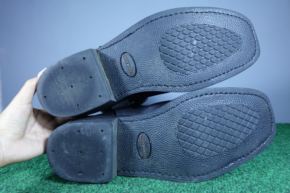 Cody James Boots Black Harness Motorcycle Biker Wide CJ9995BL MENS - sz ...