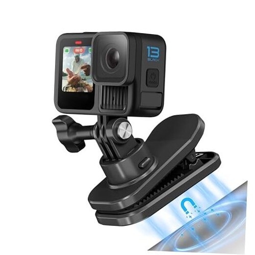 Magnetic Backpack Strap Mount Quick Clip for GoPro Hero 13, 360 ...