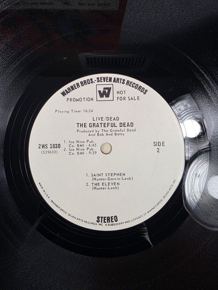 Grateful Dead "Live Dead" Vinyl 2LP Radio Station Service Promo 2WS ...