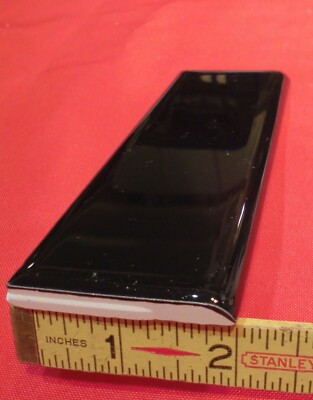 Black 2 x 6 in Ceramic Tile Bullnose Trim Edge 2x6 inch Subway by ...