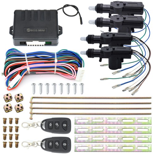 Car Central Power Door Lock Unlock Remote Kit Keyless Entry 4-Door Lock ...