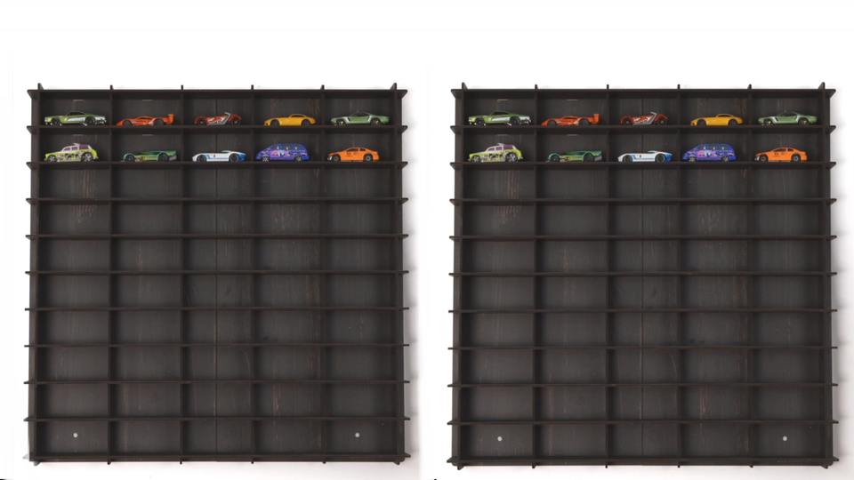 1:64Toy Car Wall Shelf, Hotwheels, Matchbox Compatible Display Case for ...